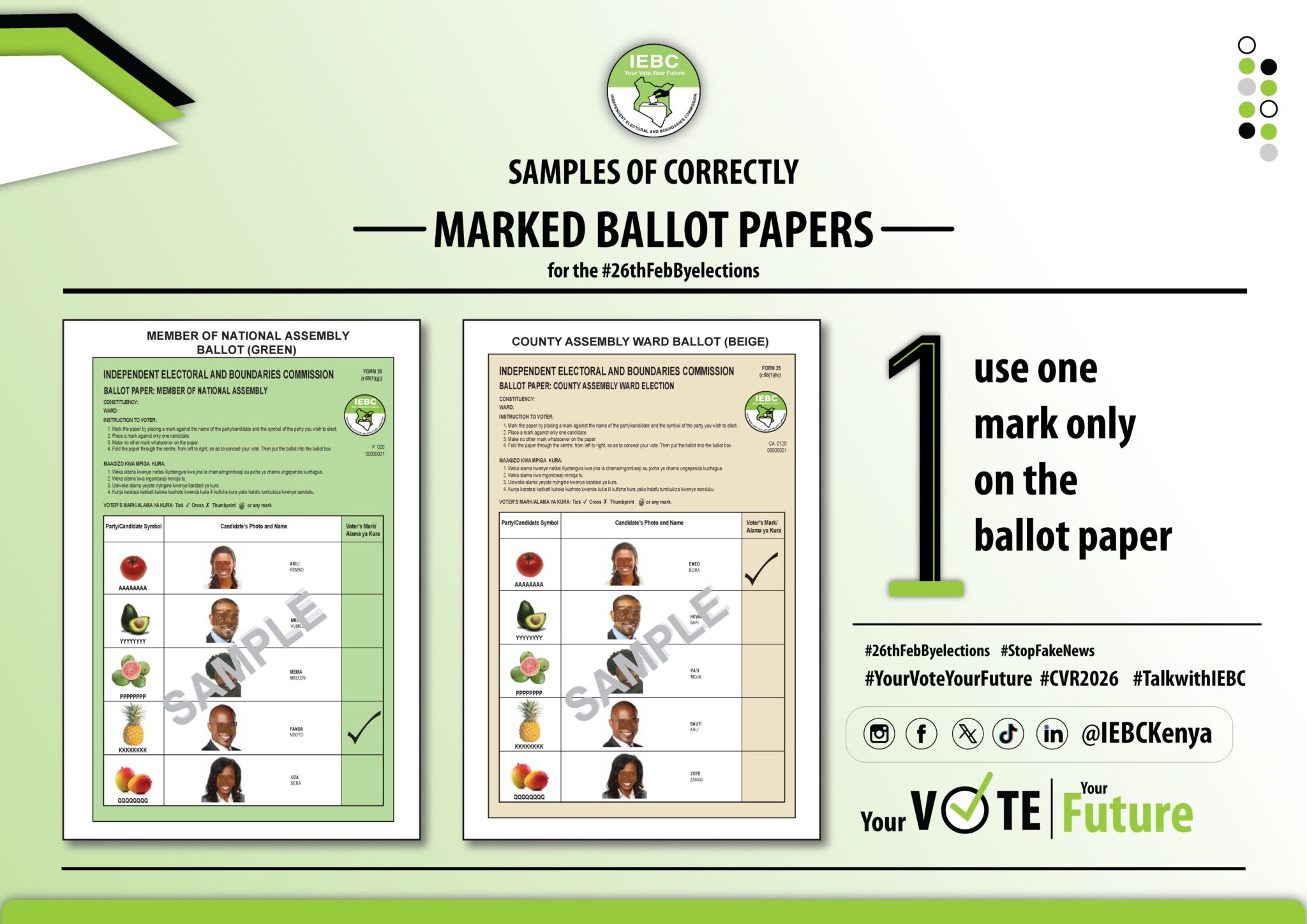 IEBC Issues Guidance on Proper Marking of Ballot Papers Ahead of Feb 26 ...